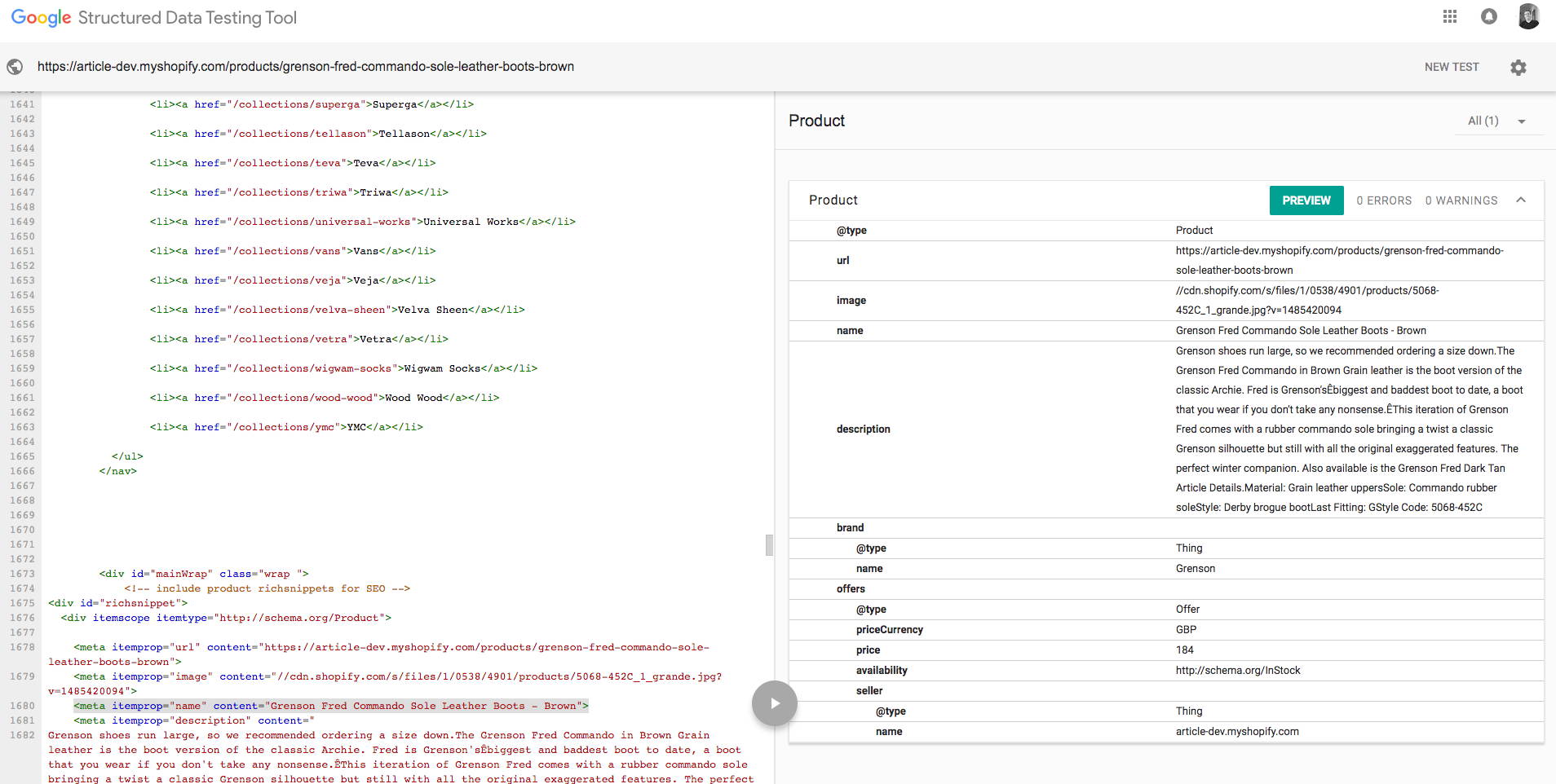 Shopify - How to add Structured Data Richsnippet Markup for Products